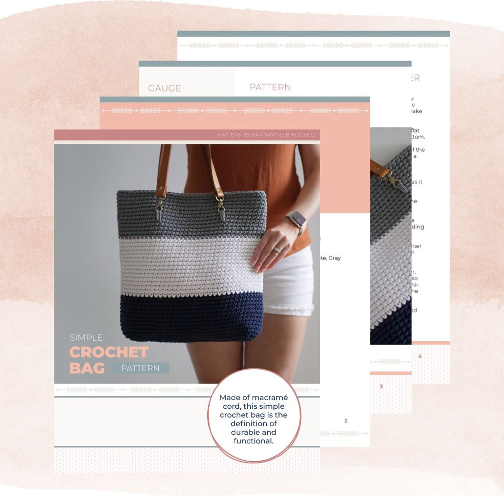 Simple Crochet Bag – B.Hooked