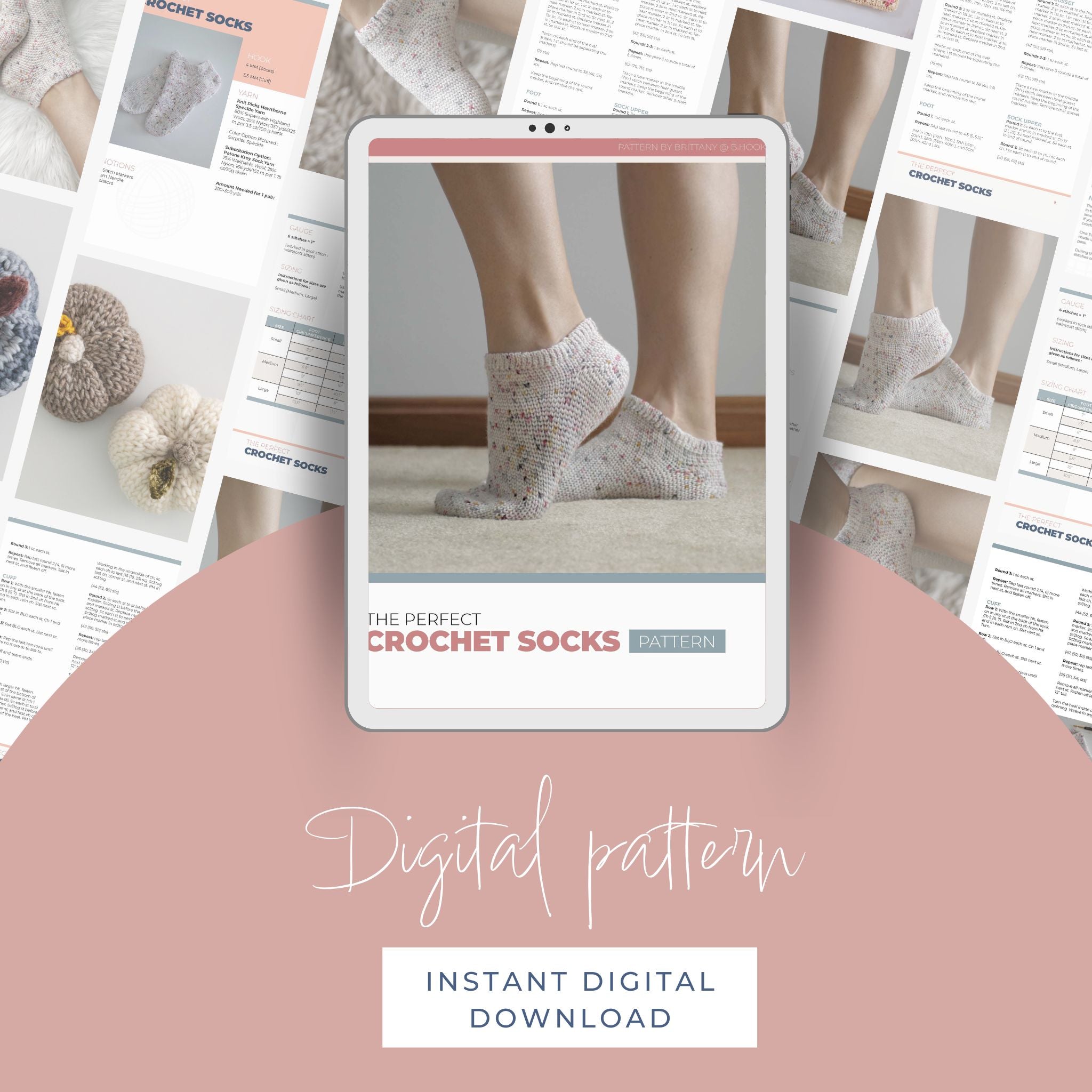 The Perfect Crochet Socks – B.Hooked